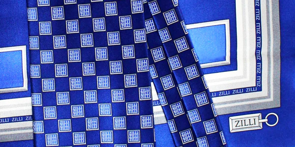 Luxury Necktie & Matching Pocket Square Sets: Zilli - Tie Deals