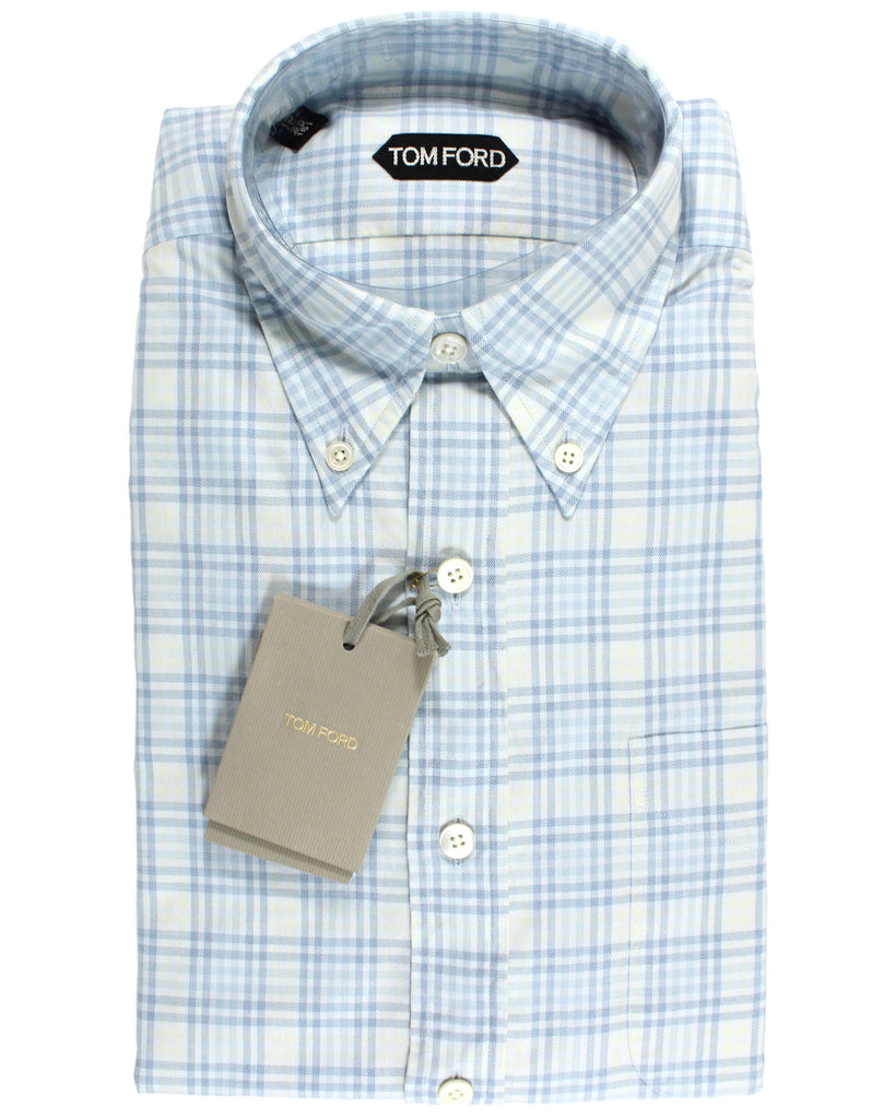 wholesale dealer Tom Ford Navy Blue Double Pocket Button Down Shirt