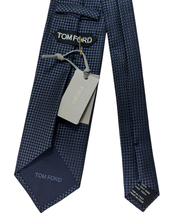 Tom Ford Tie Midnight Blue Black Design - Tie Deals