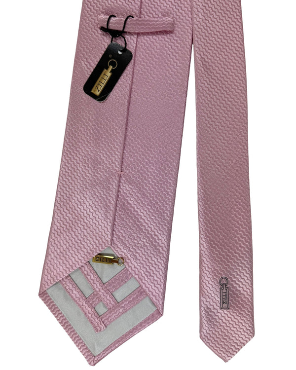 Zilli Silk Tie Pink - Wide Necktie - Tie Deals