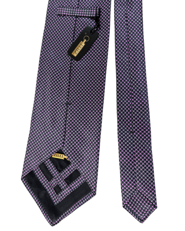 Zilli Silk Tie Pink Design - Wide Necktie - Tie Deals