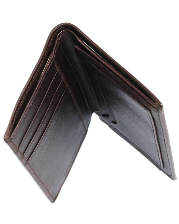 Kiton Wallet - Dark Brown Leather Men Wallet - Tie Deals